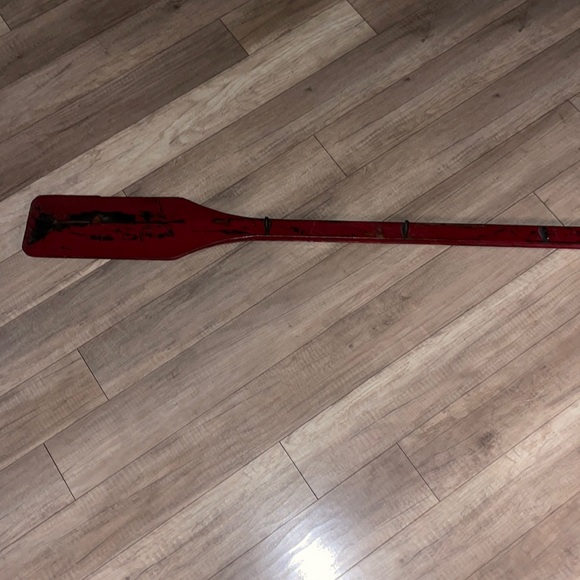 Accents | Shabby Chic Wood Wooden Decorative Red Oar Wall Hanging Decor ...